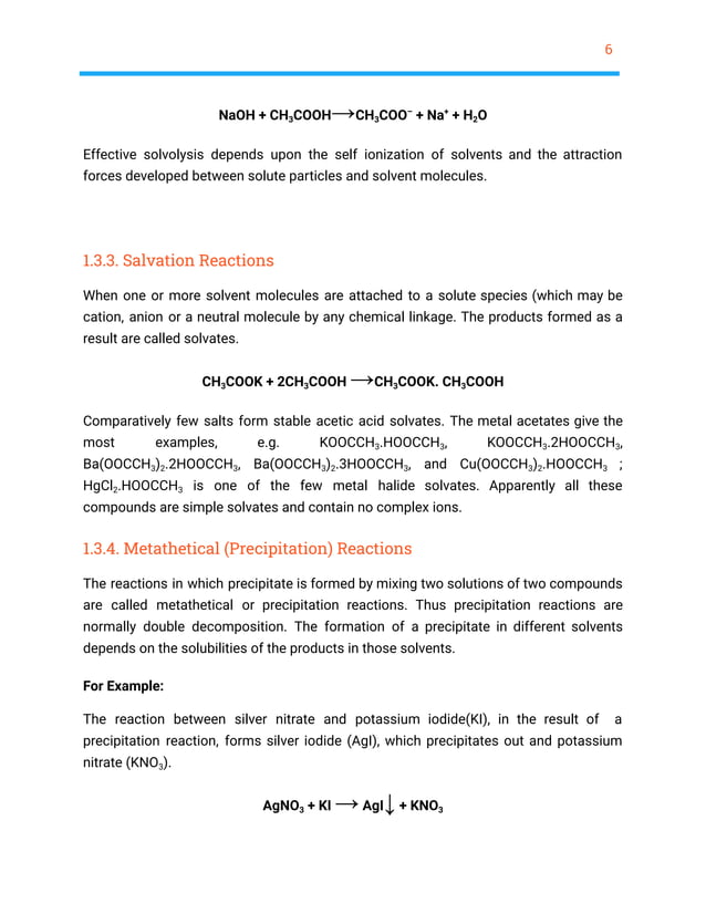 Acetic Acid as a Solvent and its Reactions-2.pdf | Chemistry | Science