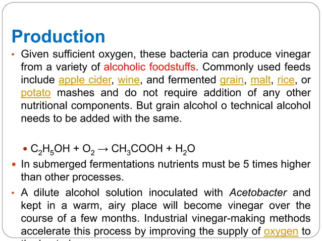 Acetic acid fermentation[1] | PPT