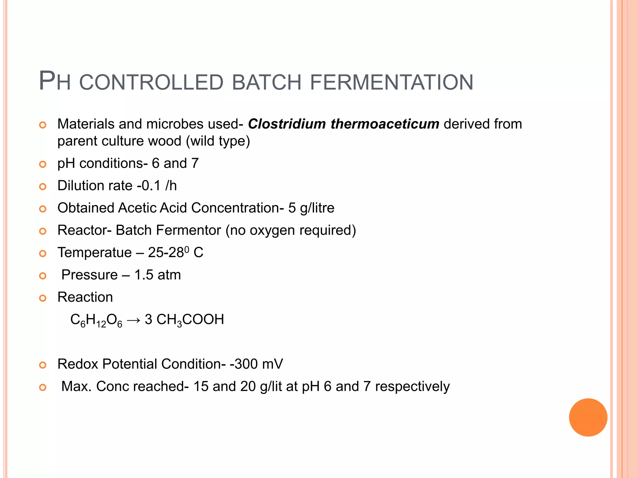 Acetic acid production | PPTX