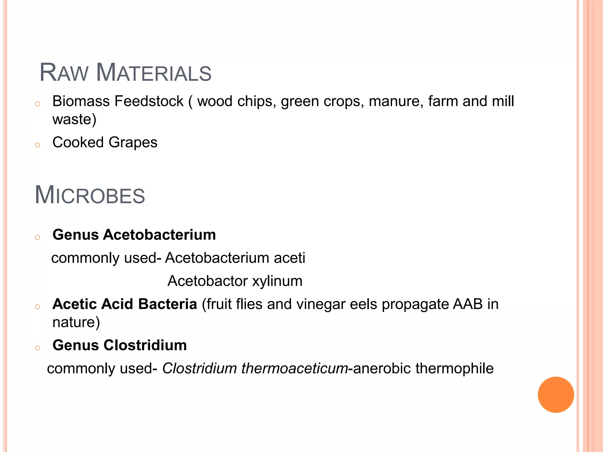 Acetic acid production | PPTX