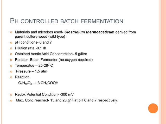 Acetic acid production | PPTX