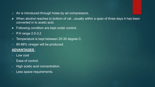 Acetic acid production | PPTX