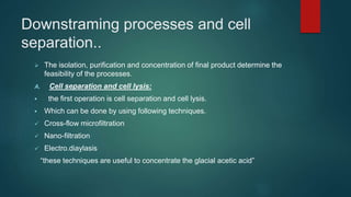 Acetic acid production | PPTX