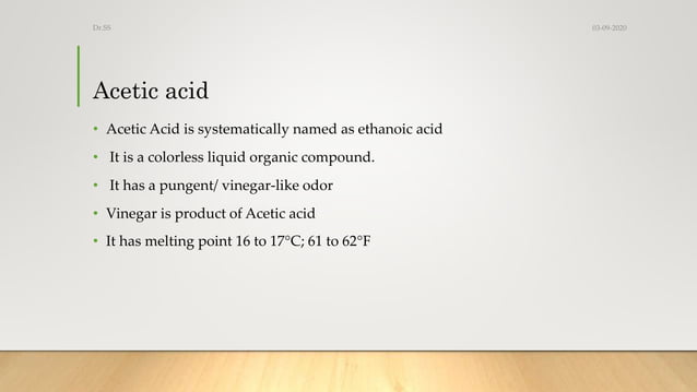 Acetic acid production | PPTX