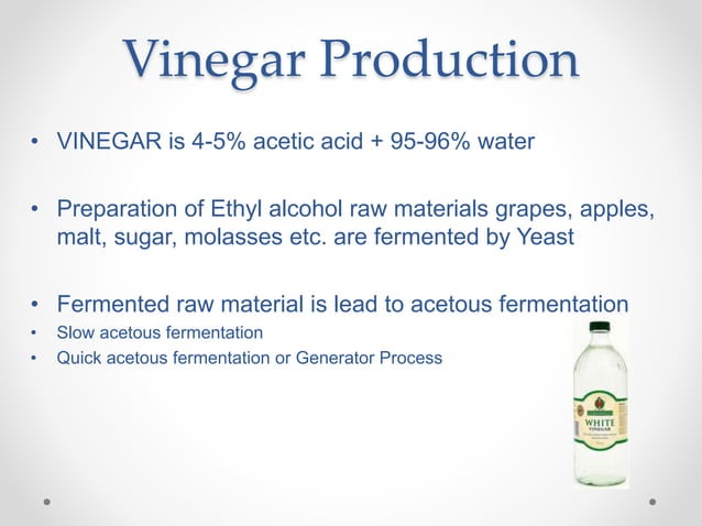 Acetic fermentation | PPTX | Chemistry | Science
