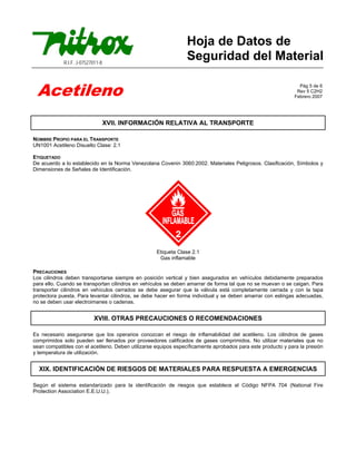 Acetileno | PDF