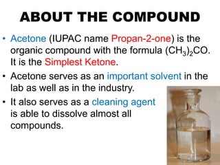 Acetone | PPTX