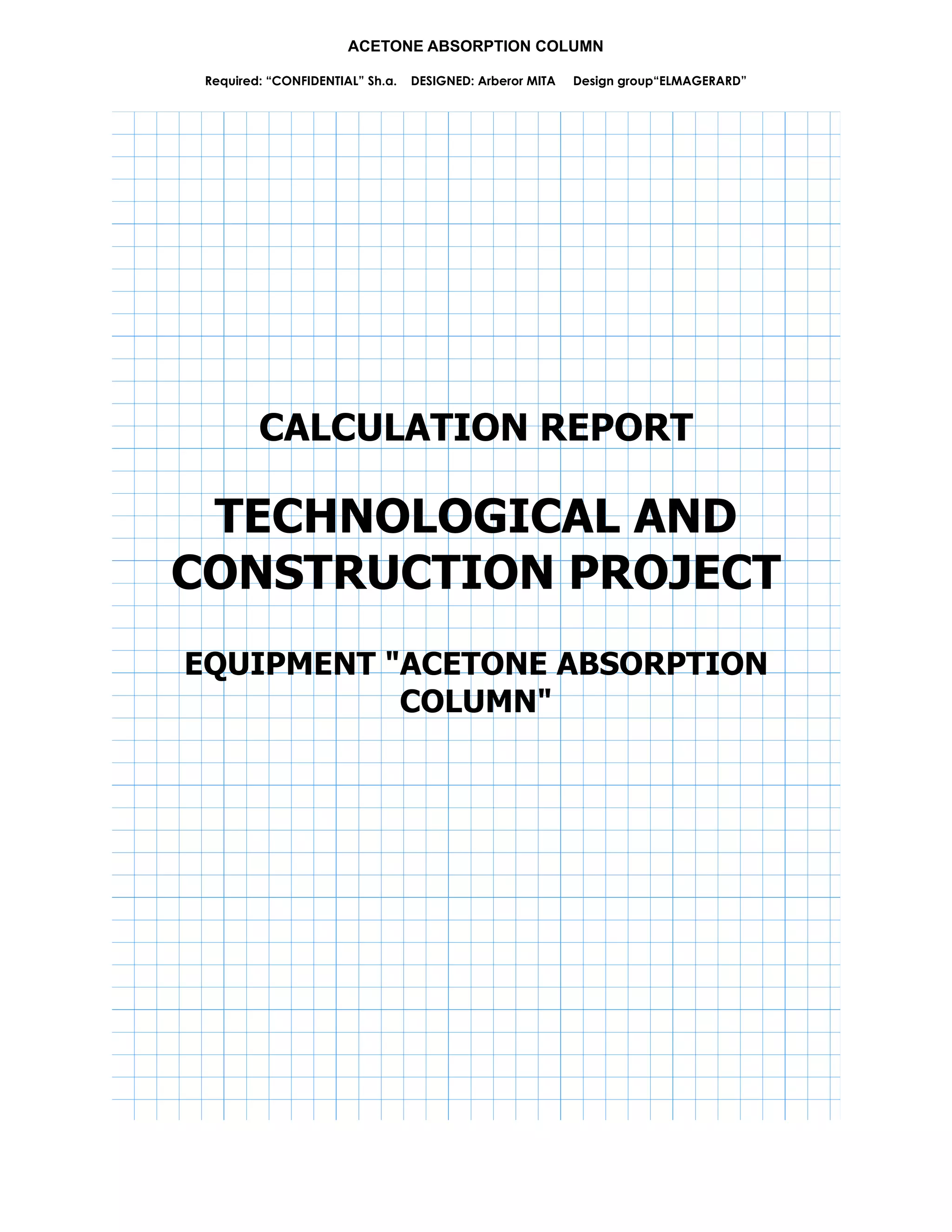 Acetone absorption column | PDF