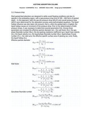 Acetone absorption column | PDF