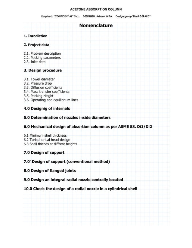 Acetone absorption column | PDF