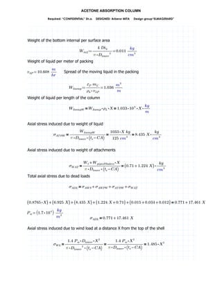 Acetone absorption column | PDF