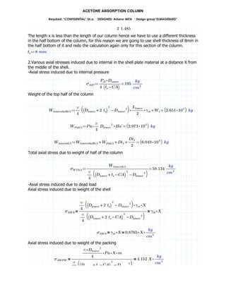 Acetone absorption column | PDF