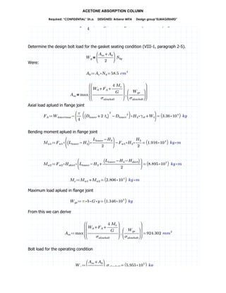 Acetone absorption column | PDF