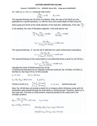 Acetone absorption column | PDF