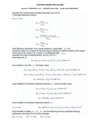 Acetone absorption column | PDF