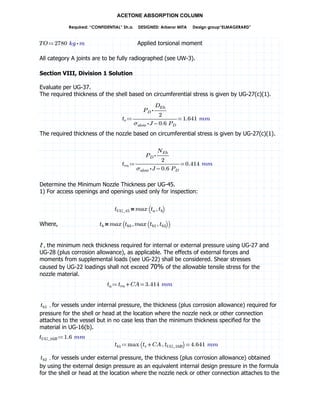 Acetone absorption column | PDF