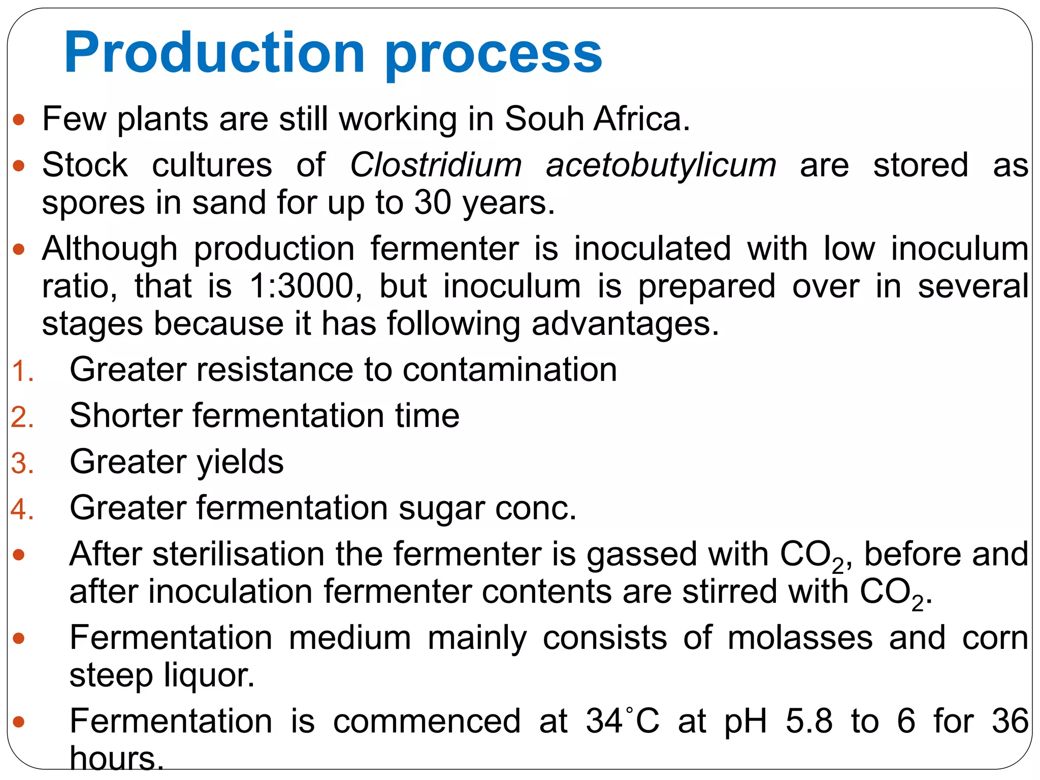 Acetone butanol fermentation | PPTX