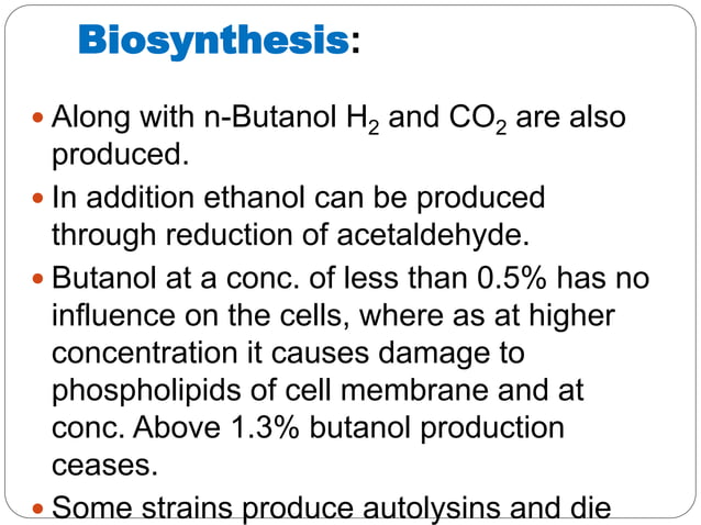Acetone butanol fermentation | PPTX