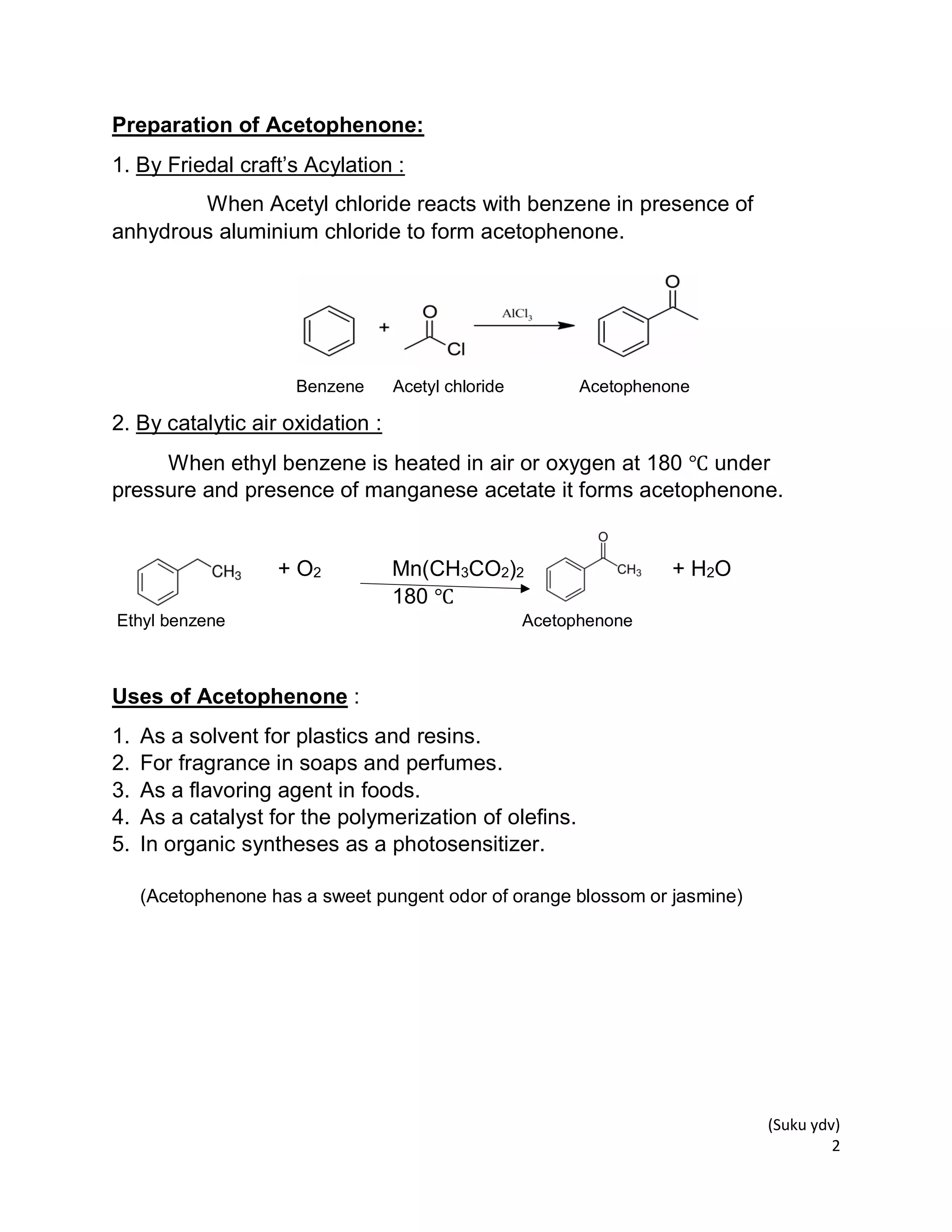 Acetophenone | PDF