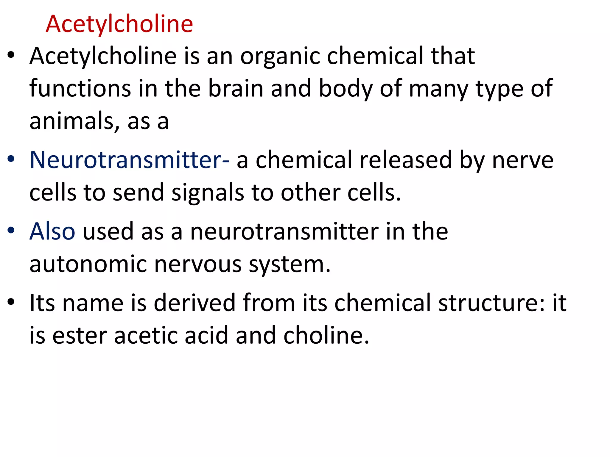 Acetylcholine | PPTX