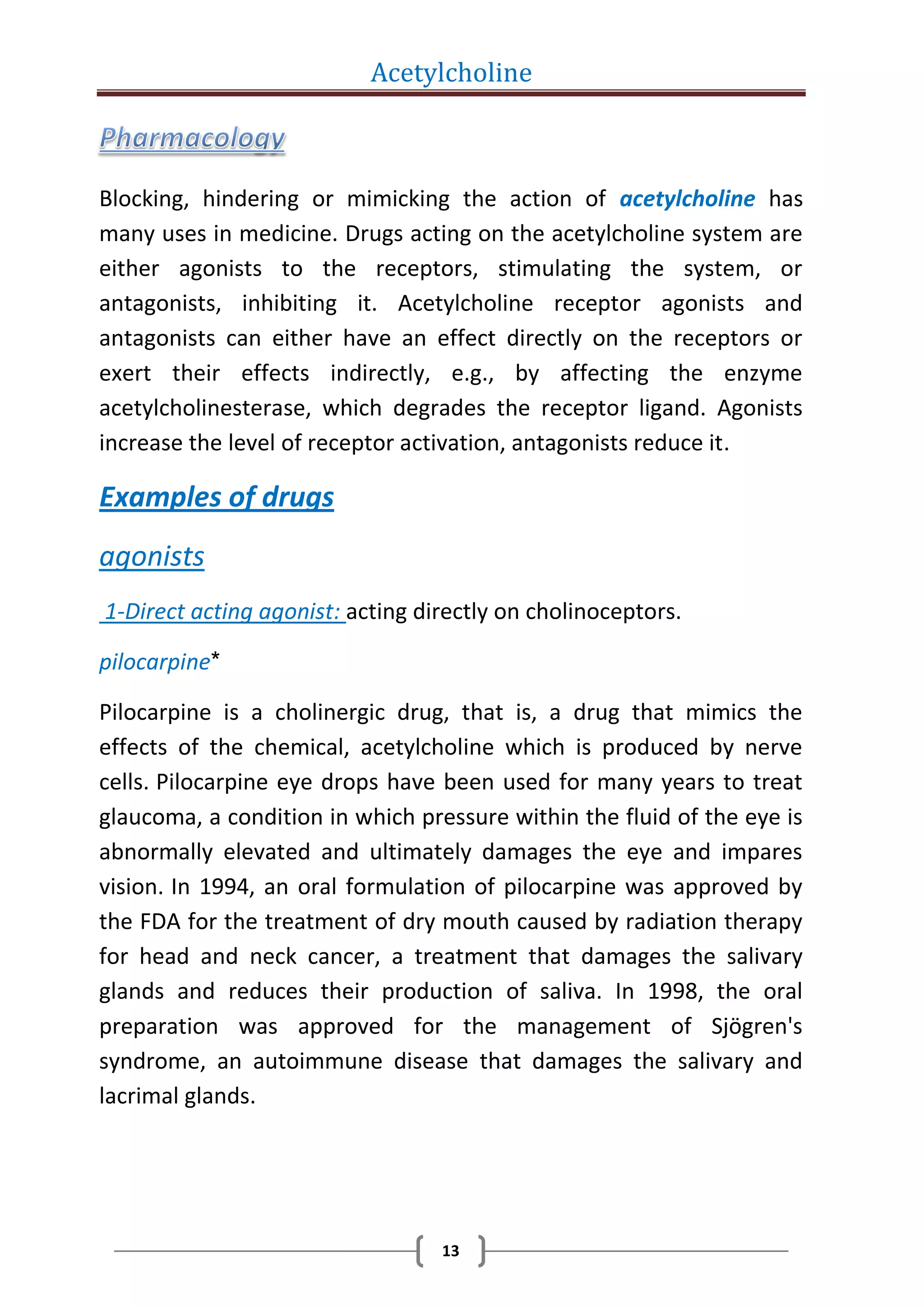 Acetylcholine 2018 | PDF