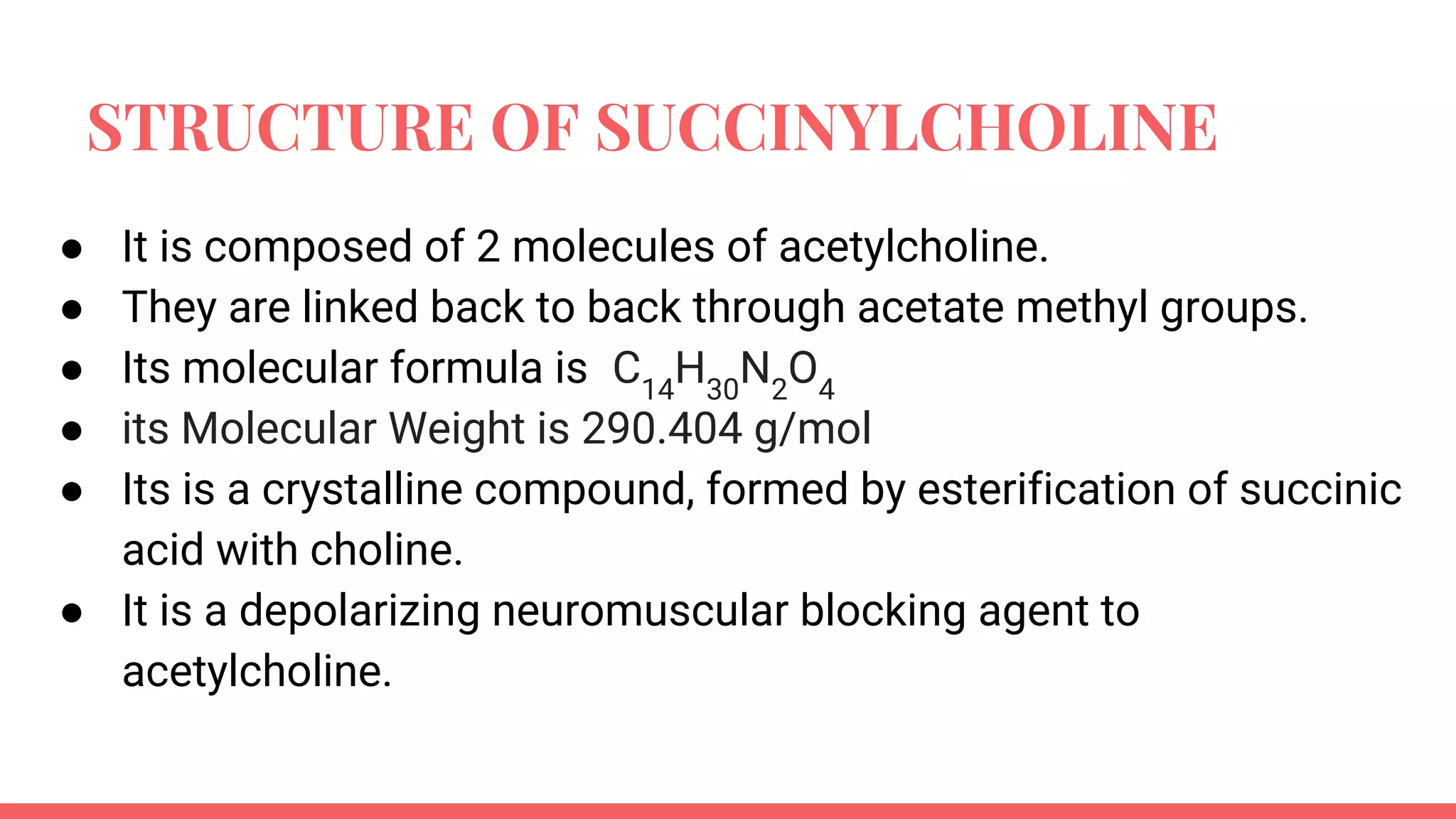 Acetylcholine and succinylcholine | PDF