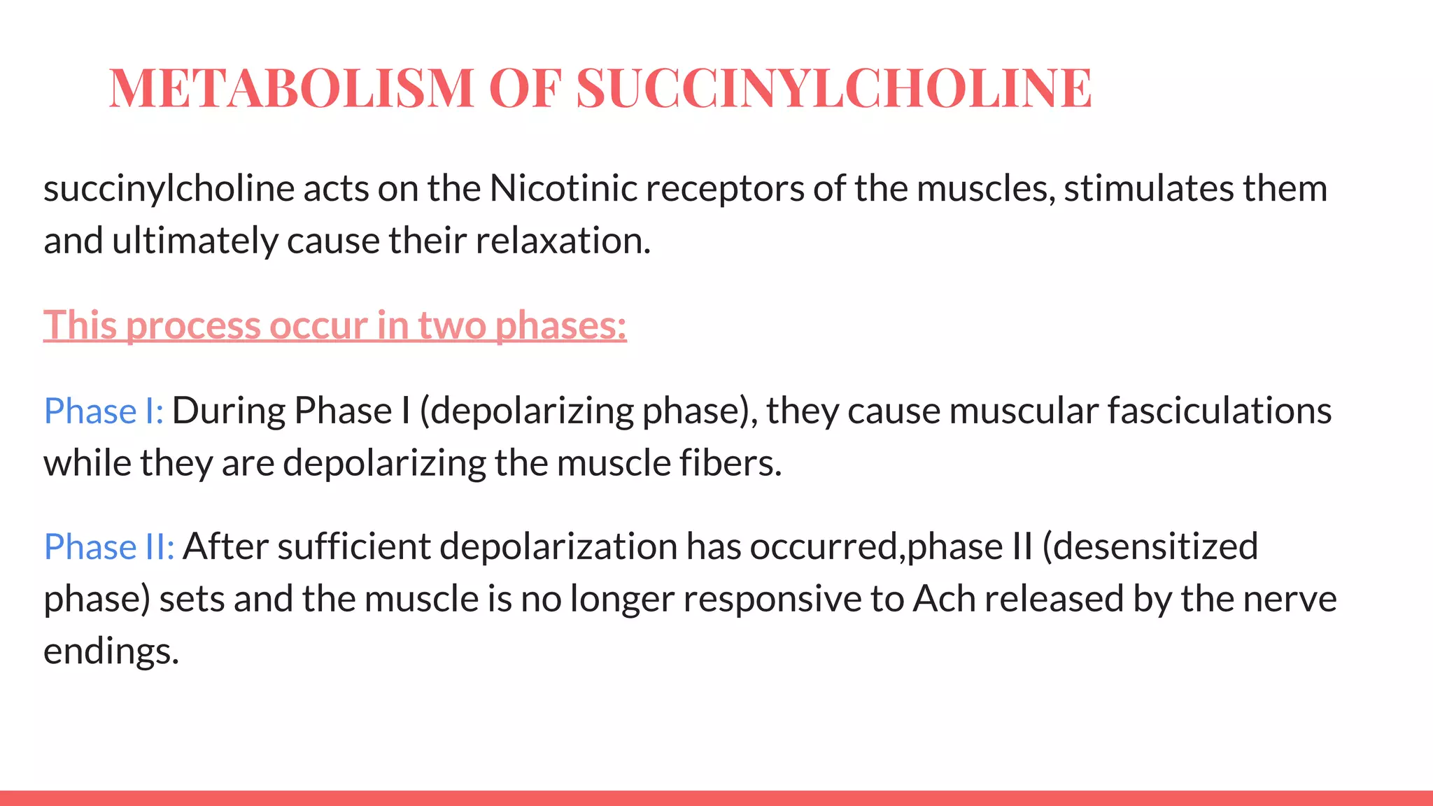 Acetylcholine and succinylcholine | PDF