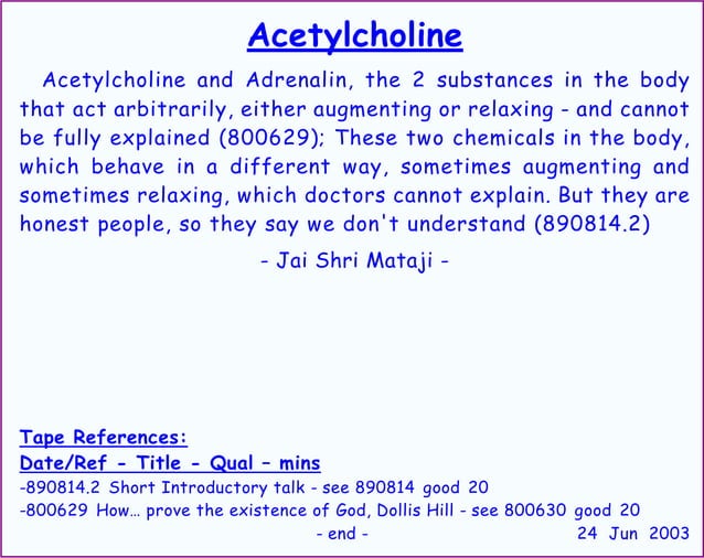 Acetylcholine & Adrenaline | PPT