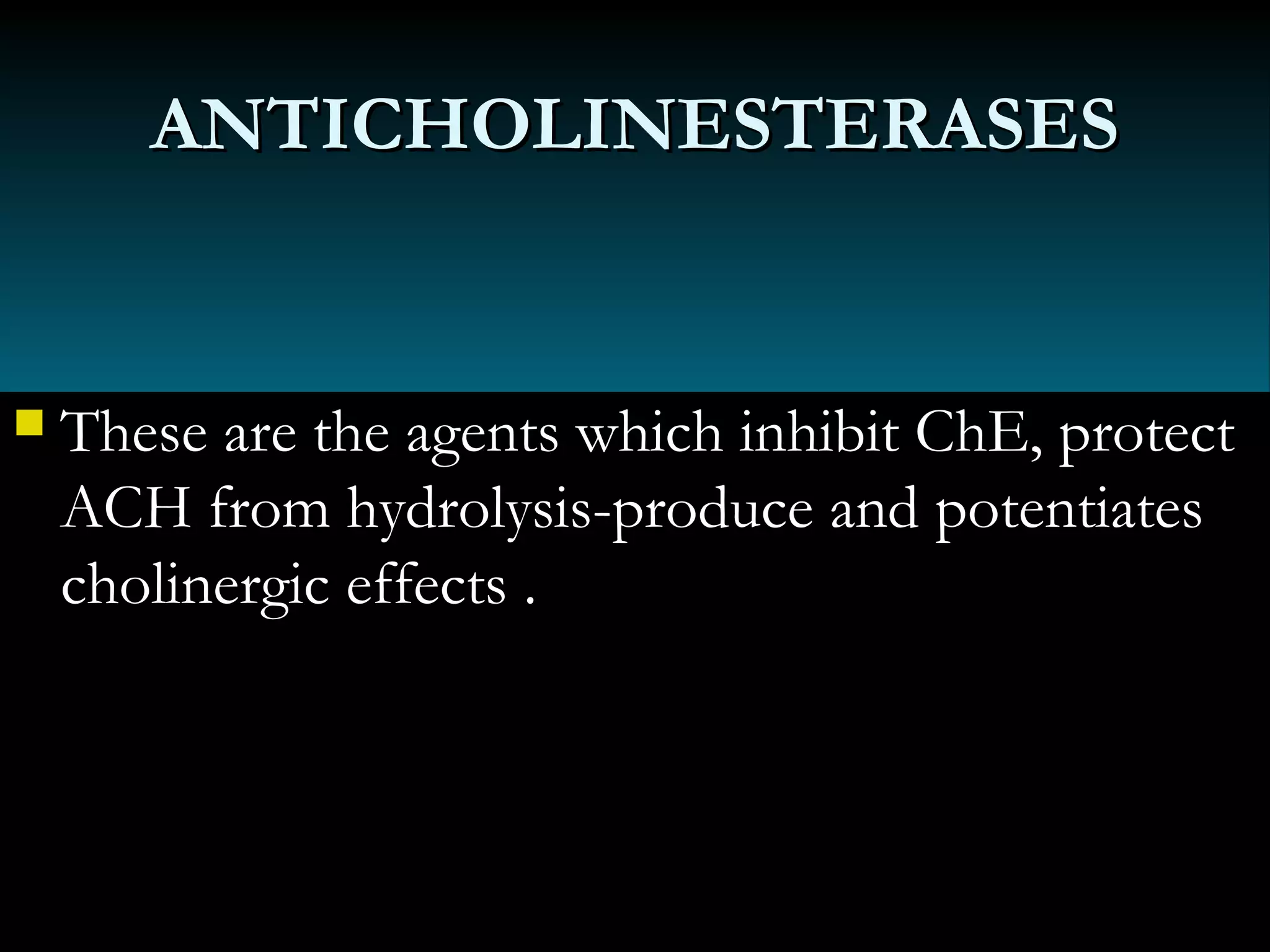 Acetylcholinesterase inhibitors : Dr Rahul Kunkulol | PPT