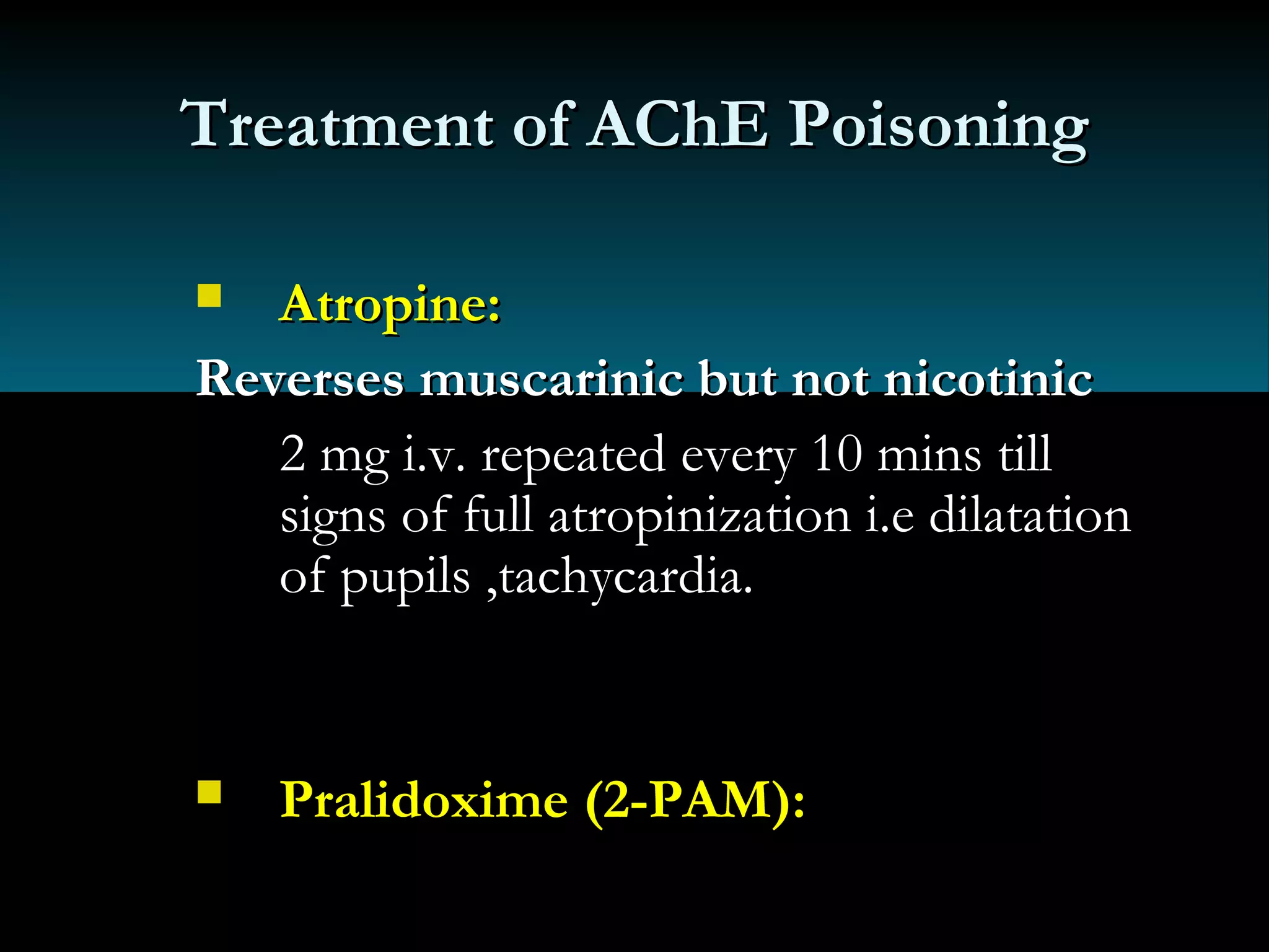 Acetylcholinesterase inhibitors : Dr Rahul Kunkulol | PPT