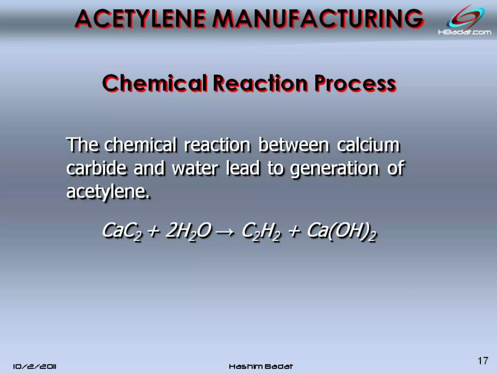 ACETYLENE SAFETY & ACETYLENE PROCESS HAZARDS | PPTX