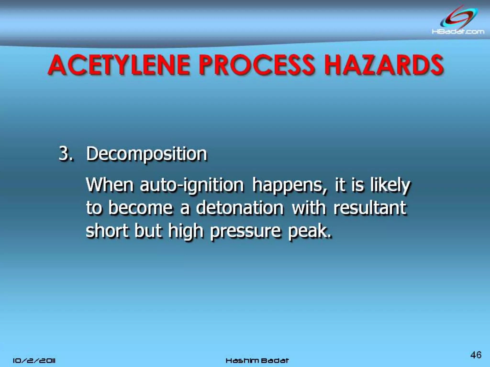 ACETYLENE SAFETY & ACETYLENE PROCESS HAZARDS | PPTX | Chemistry | Science