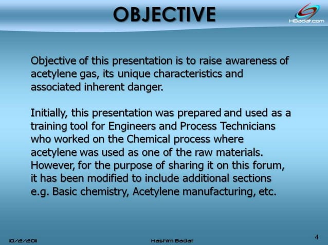 ACETYLENE SAFETY & ACETYLENE PROCESS HAZARDS | PPTX | Chemistry | Science