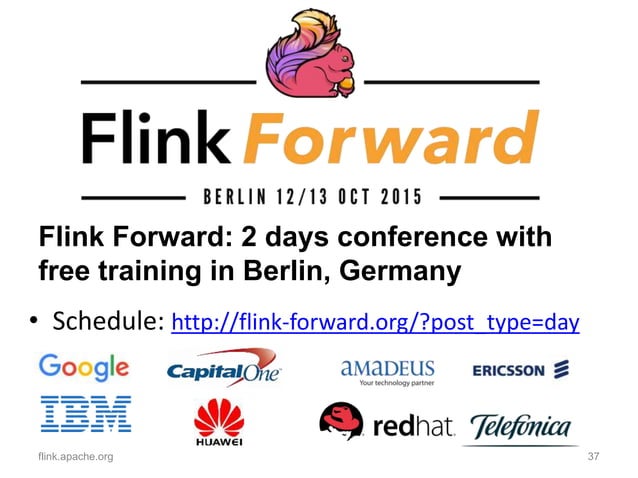 Architecture of Flink's Streaming Runtime @ ApacheCon EU 2015 | PPT