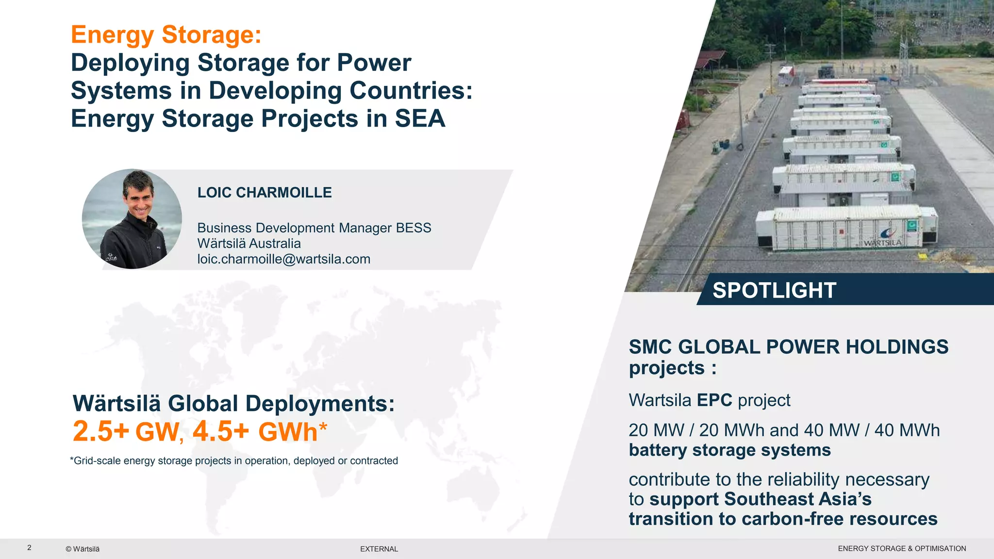 ASEAN Centre of Energy Workshop - BESS in ASEAN - Wartsila_May2022 | PPTX