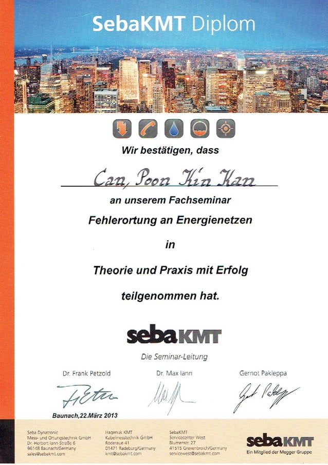 sebaKMT cert | PDF