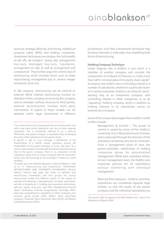 November 2012 - Holding Companies | PDF | Financial Regulation | Economy