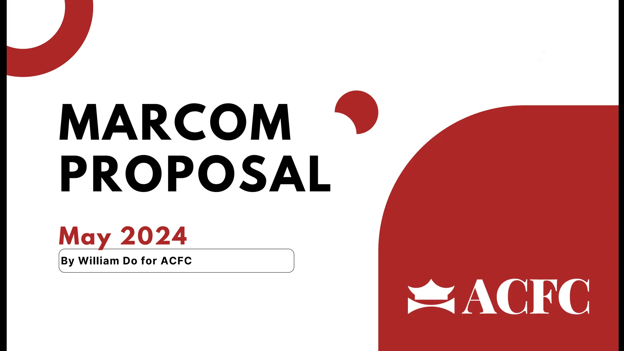 MARCOM Proposal for ACFC Vietnam May 2024 | PDF
