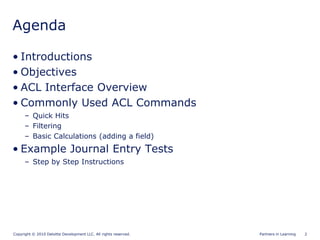 06/17/2010 Meeting - Electronic Data Analysis Using ACL | PDF