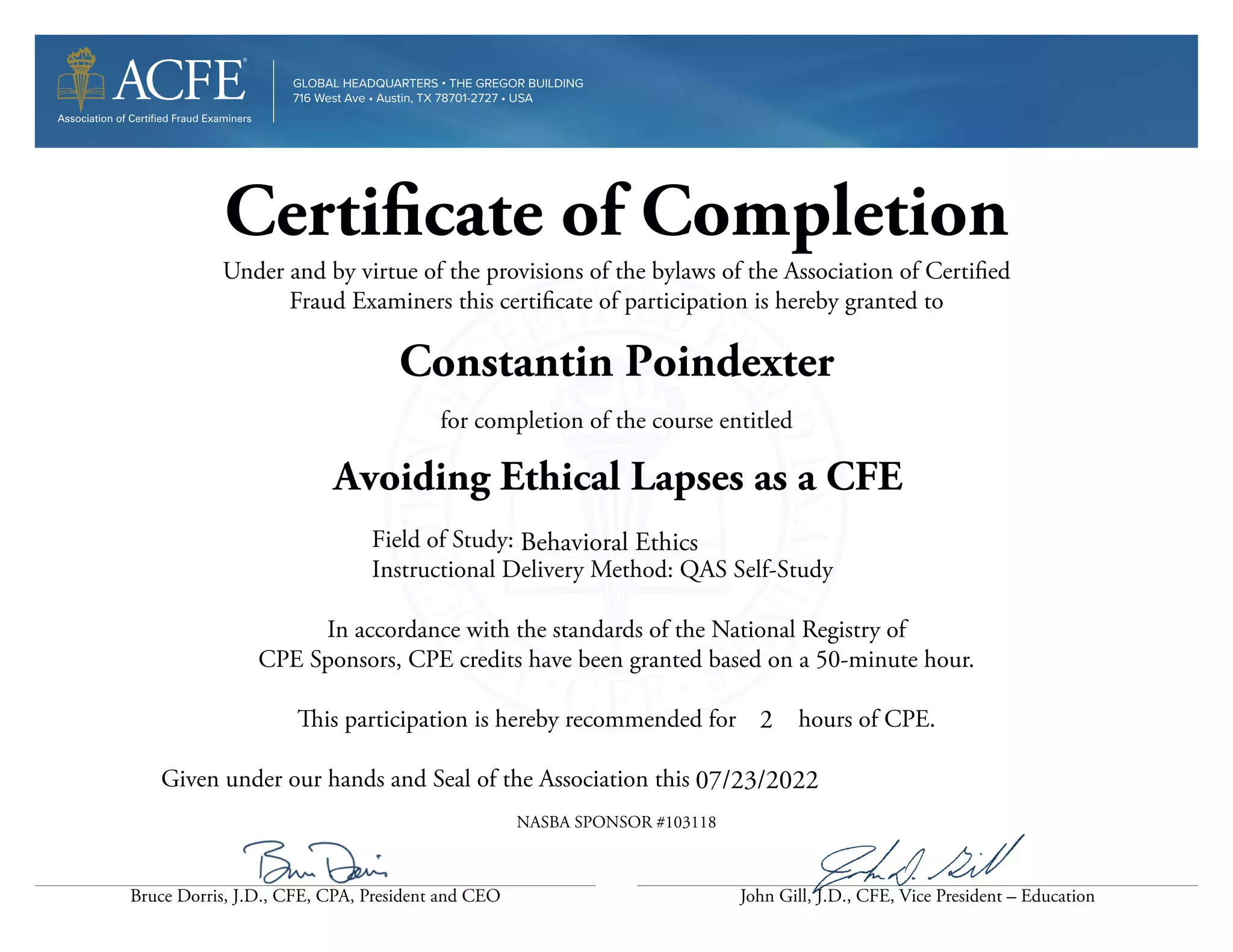 ACFE CEU Course_Ethics_Constantin Poindexter.pdf