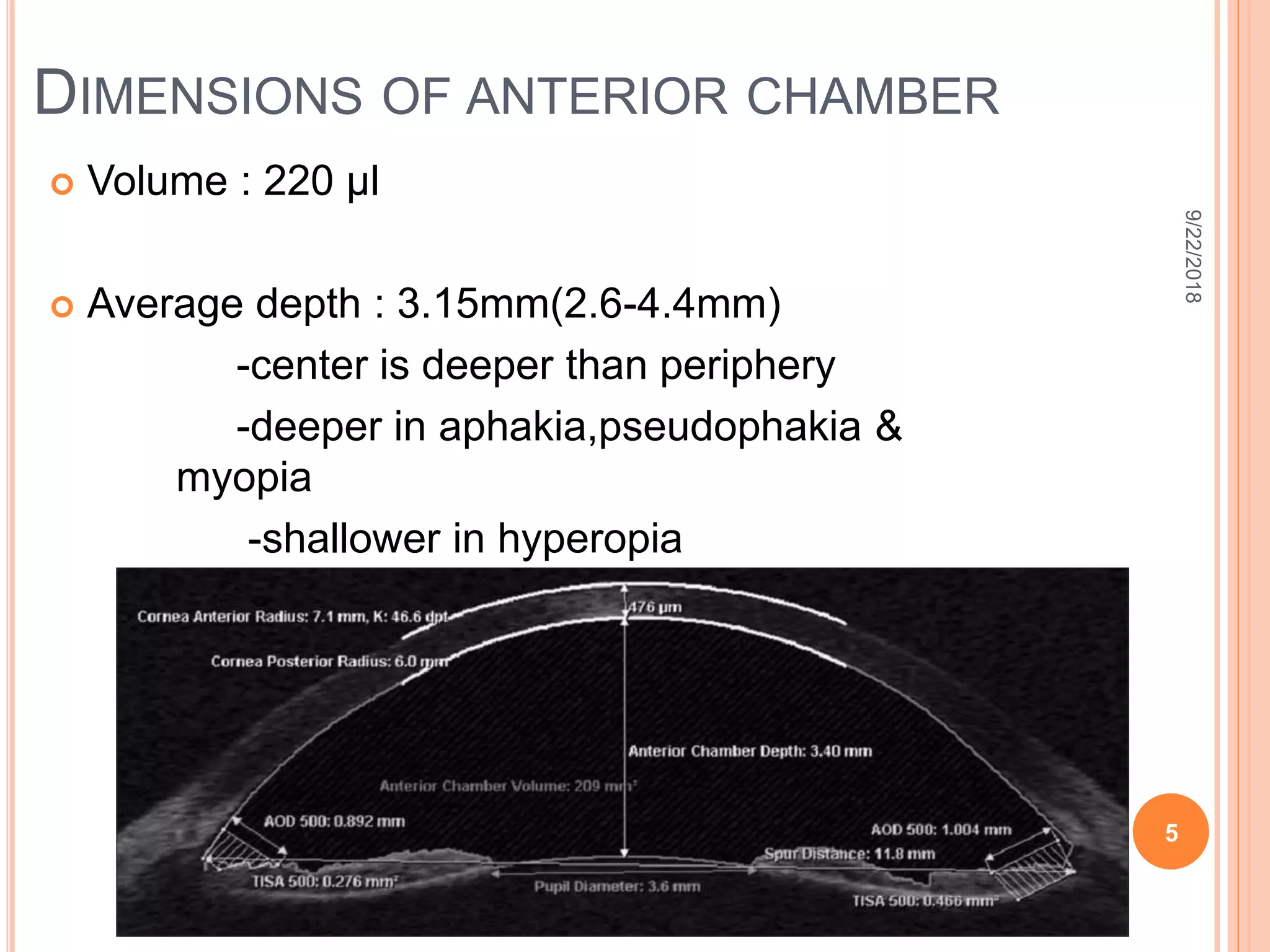 Anterior Chamber : Anatomy , Aqueous Production & Drainage | PPTX