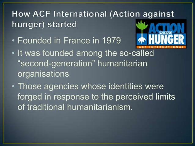 ACF international | PPTX