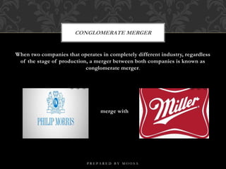 TYPES OF MERGERS IN DETAIL WITH EXAMPLES!!! | PPT