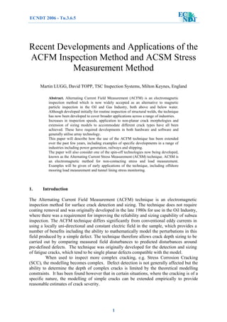 Acfm paper | PDF