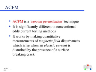 ACFMP for inspection for ferromagnetic material.pptx