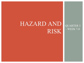 TLE 8 - TECHNICAL DRAFTING (HAZARD AND RISK) | PDF