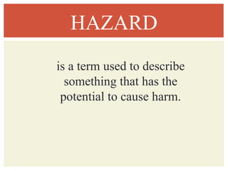 TLE 8 - TECHNICAL DRAFTING (HAZARD AND RISK) | PDF