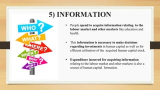 Human capital formation in India project for class 12 | PDF