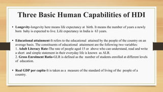 Human capital formation in India project for class 12 | PDF