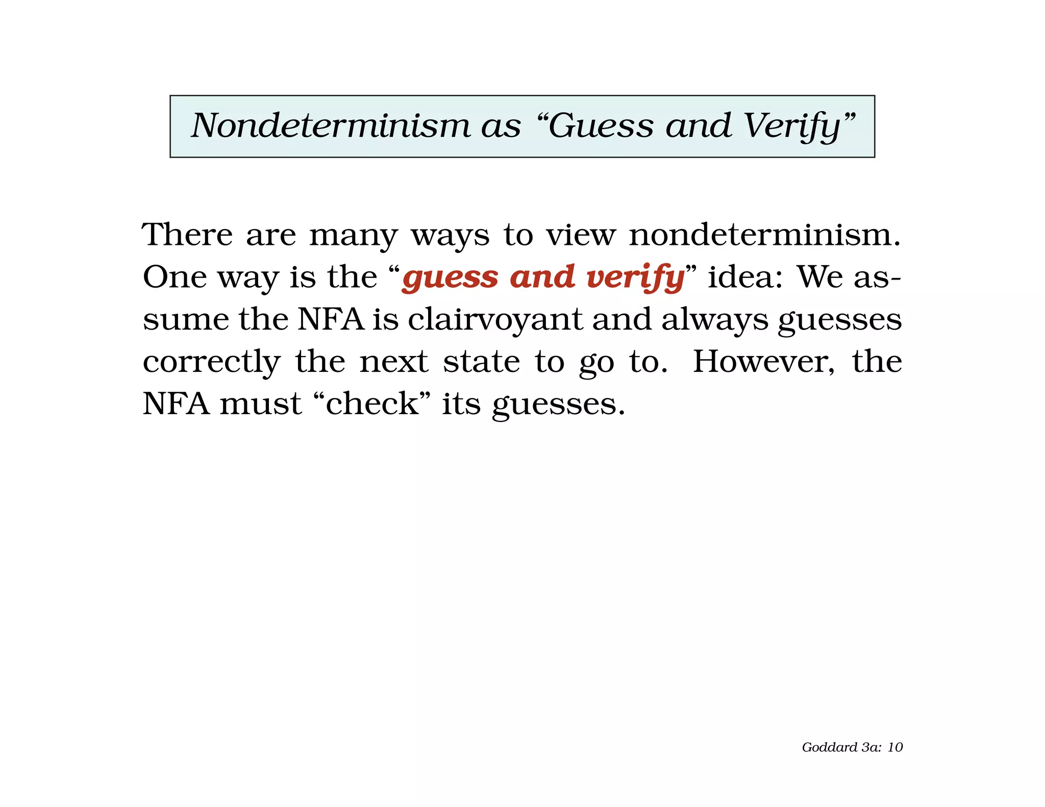 Non Deterministic Finit Automata Ppt
